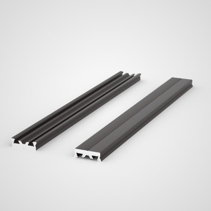 6061 Powder Coated Aluminium Extrusions Column Threading Aluminum Profile