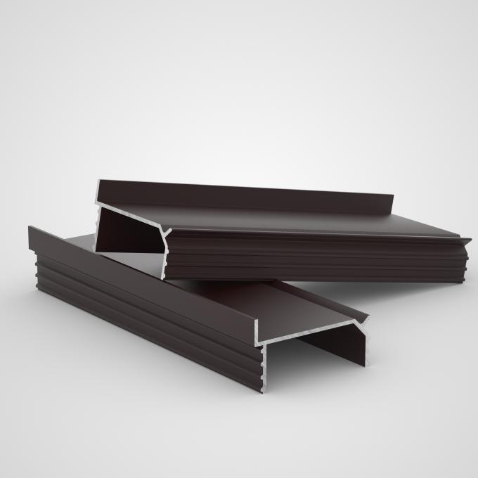 T8 Curved Aluminium Extrusion 6000 Series High Glossy Powder Coated