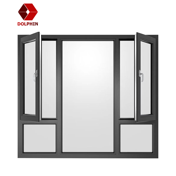 Wood Grain Aluminum Storm Windows Two Track Aluminium Frame Glass Window